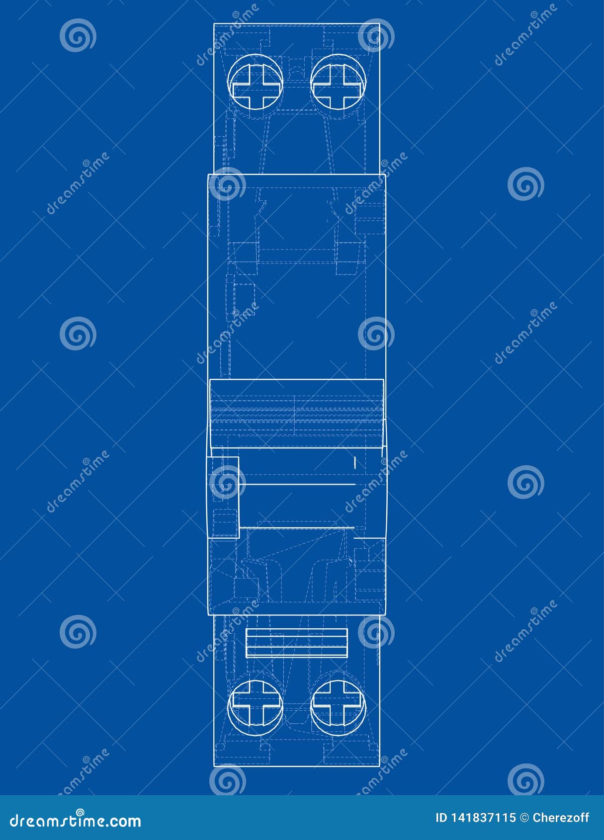 Automatic Circuit Breaker Concept. Vector Stock Vector - Illustration ...