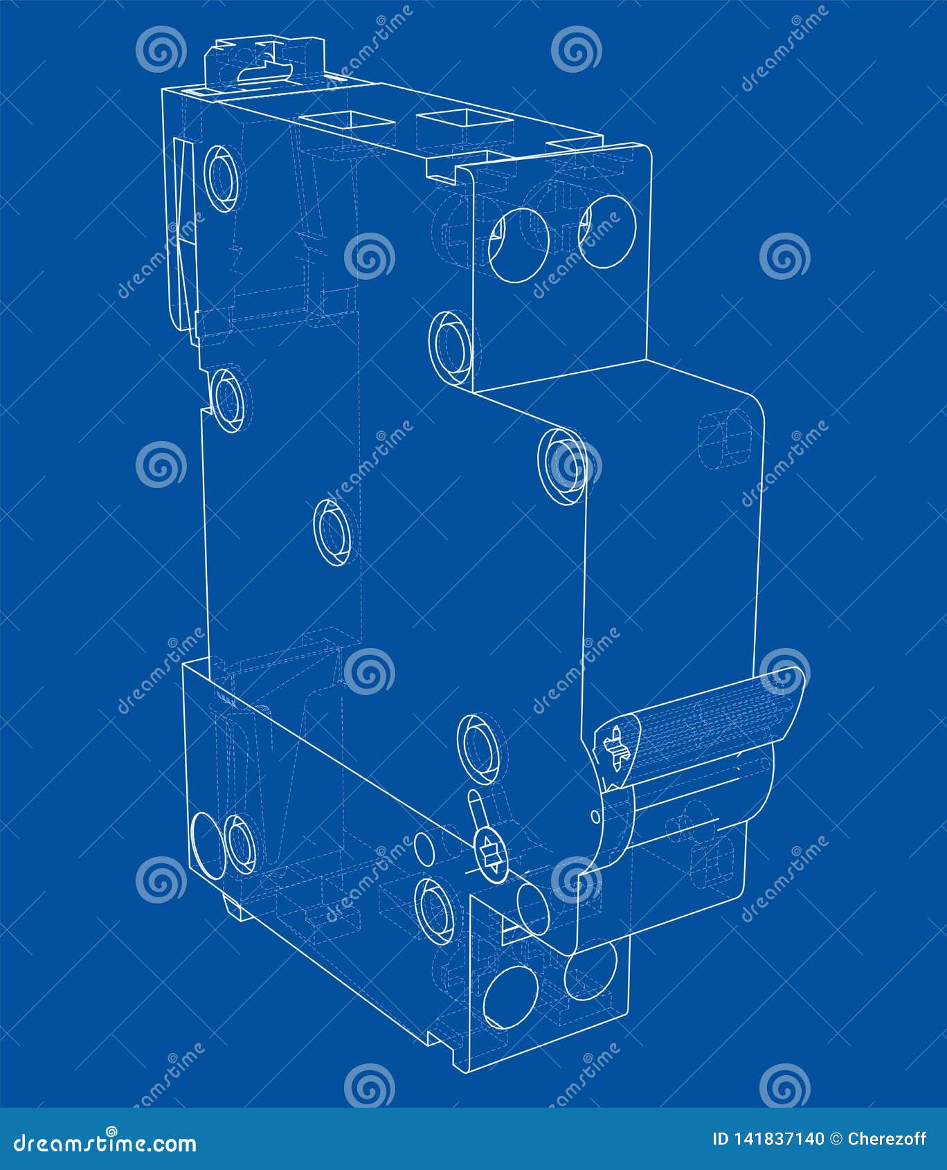 Automatic Circuit Breaker Concept. Vector Stock Vector - Illustration ... Automatic Circuit Breaker Concept. Vector Stock Vector - Illustration ...