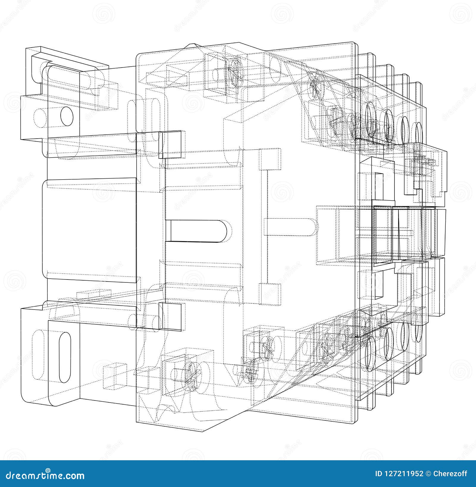 Automatic Circuit Breaker Concept Stock Vector - Illustration of switch ...
