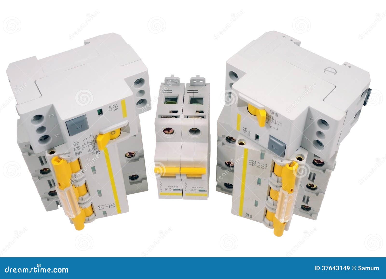 Automatic circuit breaker stock image. Image of connect - 37643149