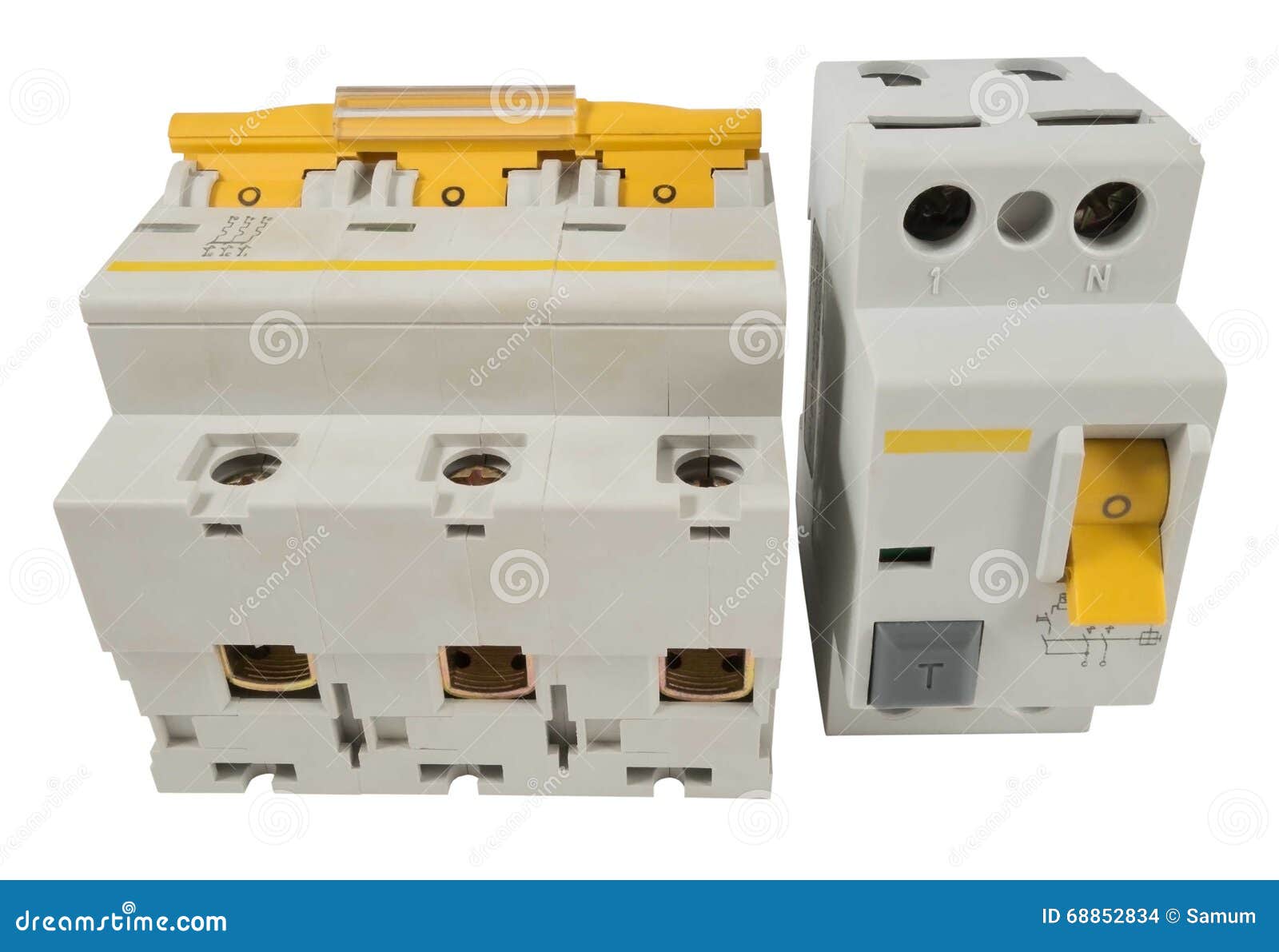 Automatic circuit breaker stock photo. Image of circuit - 68852834