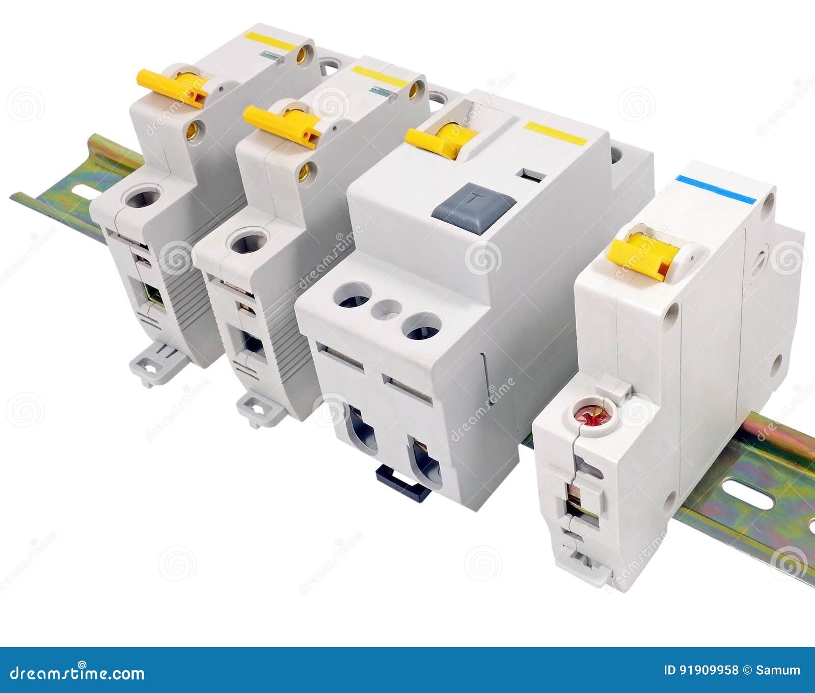 Automatic circuit breaker stock photo. Image of safety - 91909958