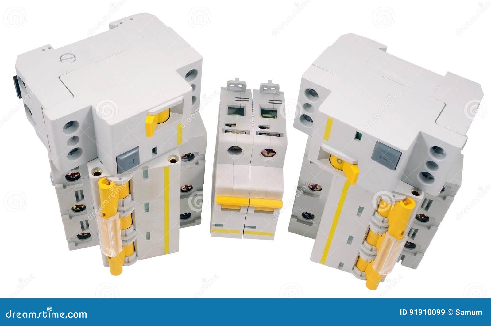 Automatic circuit breaker stock image. Image of electricity - 91910099