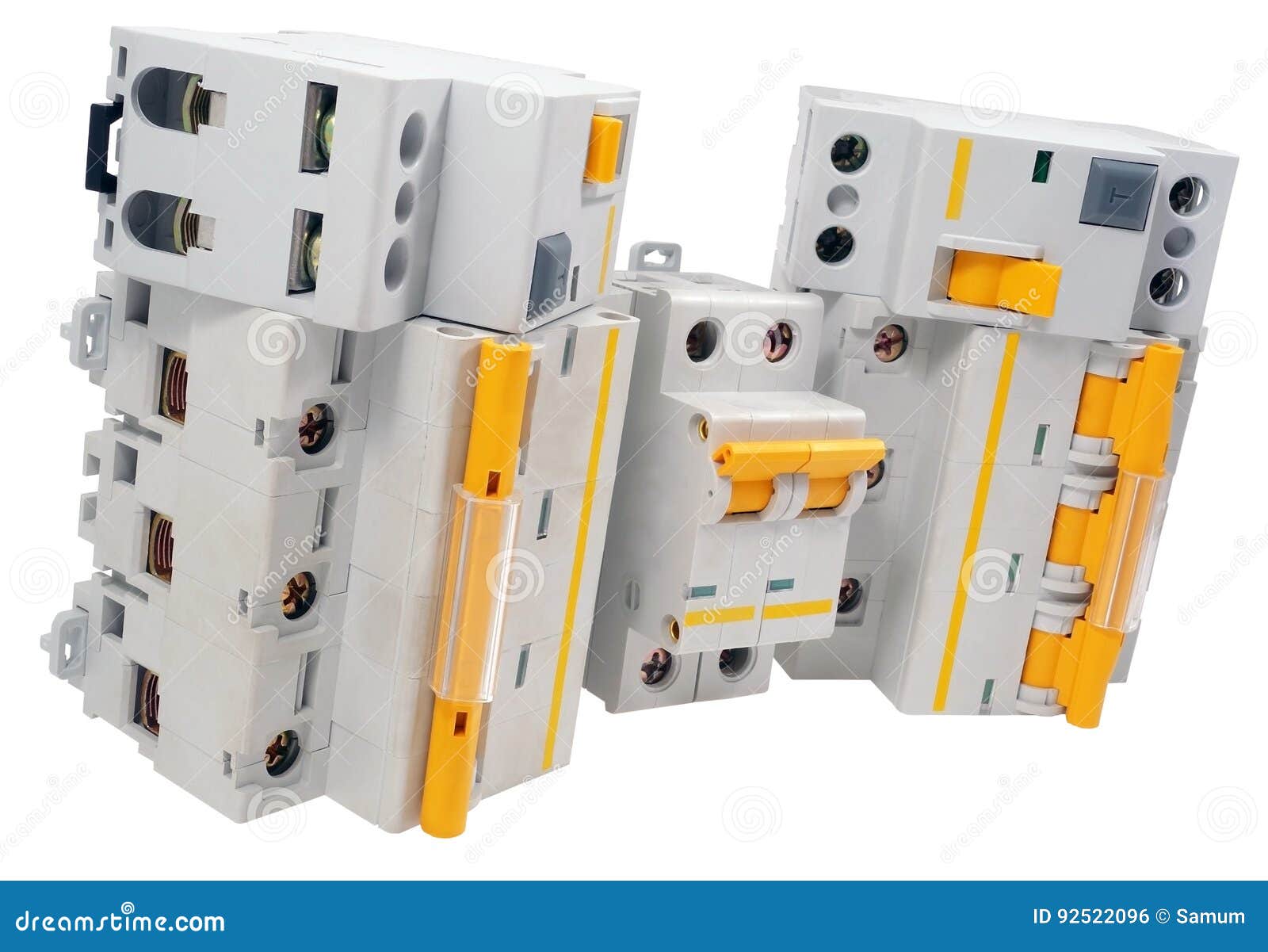 Automatic circuit breaker stock photo. Image of connect - 92522096