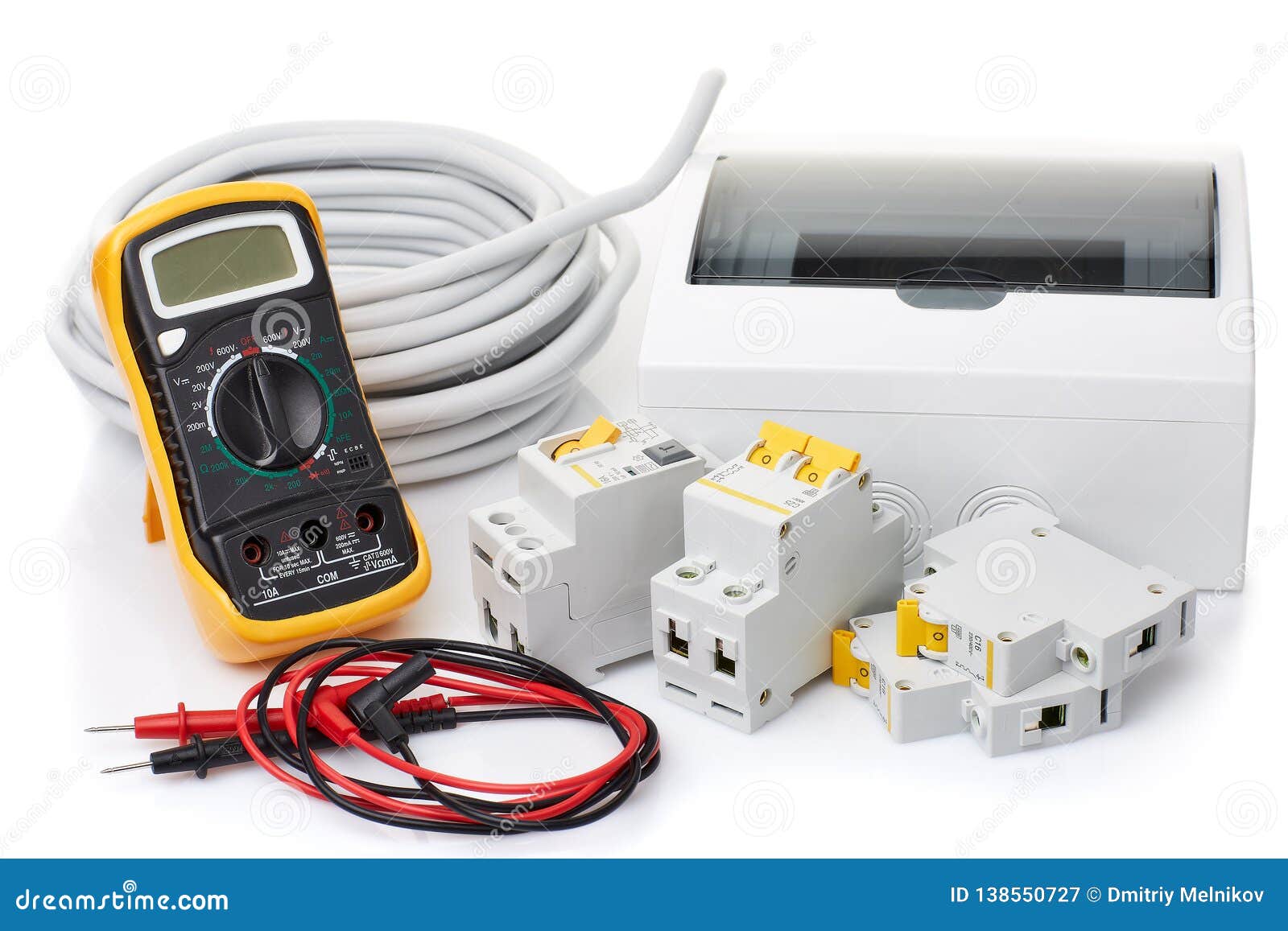 Automatic circuit breakers stock image. Image of fuse - 138550727