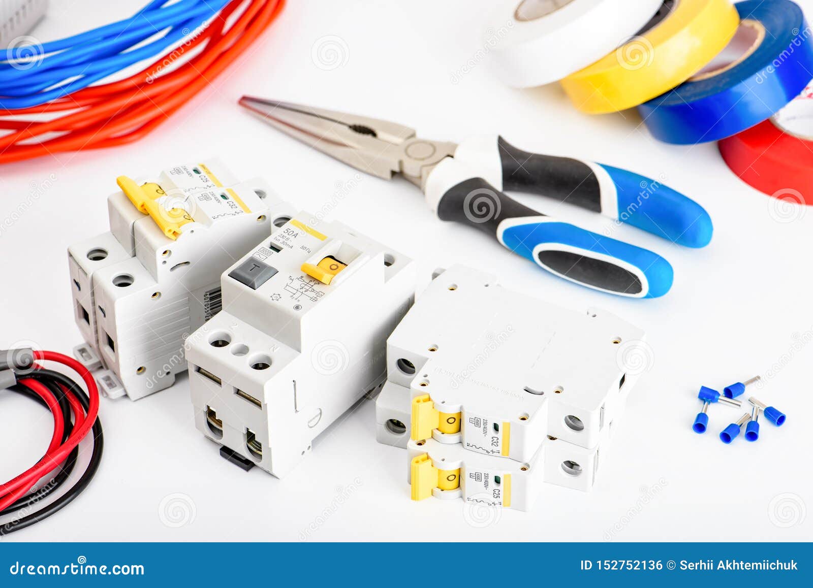 Automatic Circuit Breakers, Copper Single Core Cable. Accessories for ...