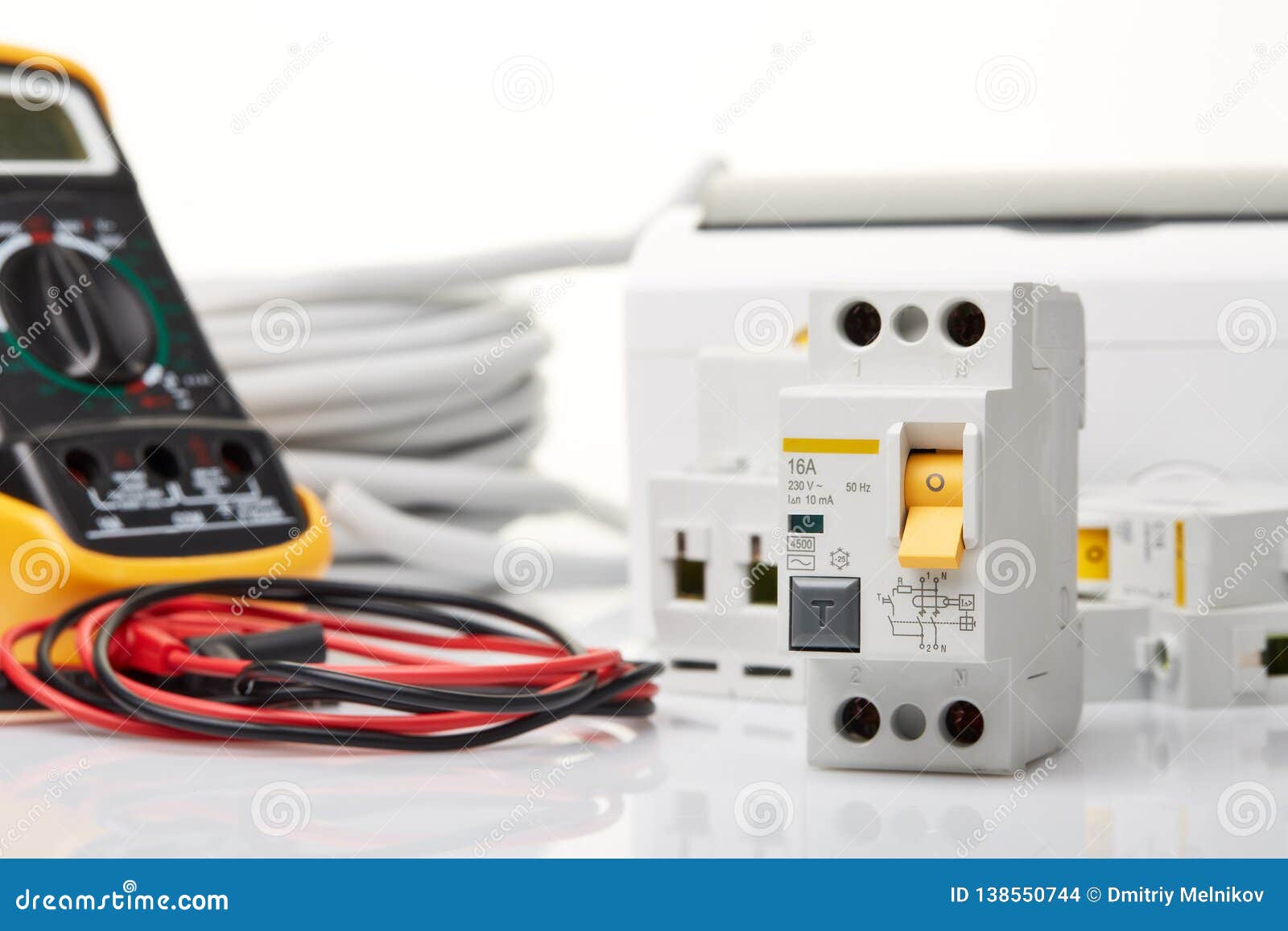 Automatic Circuit Breakers. Electrical Equipment Stock Photo - Image of ...