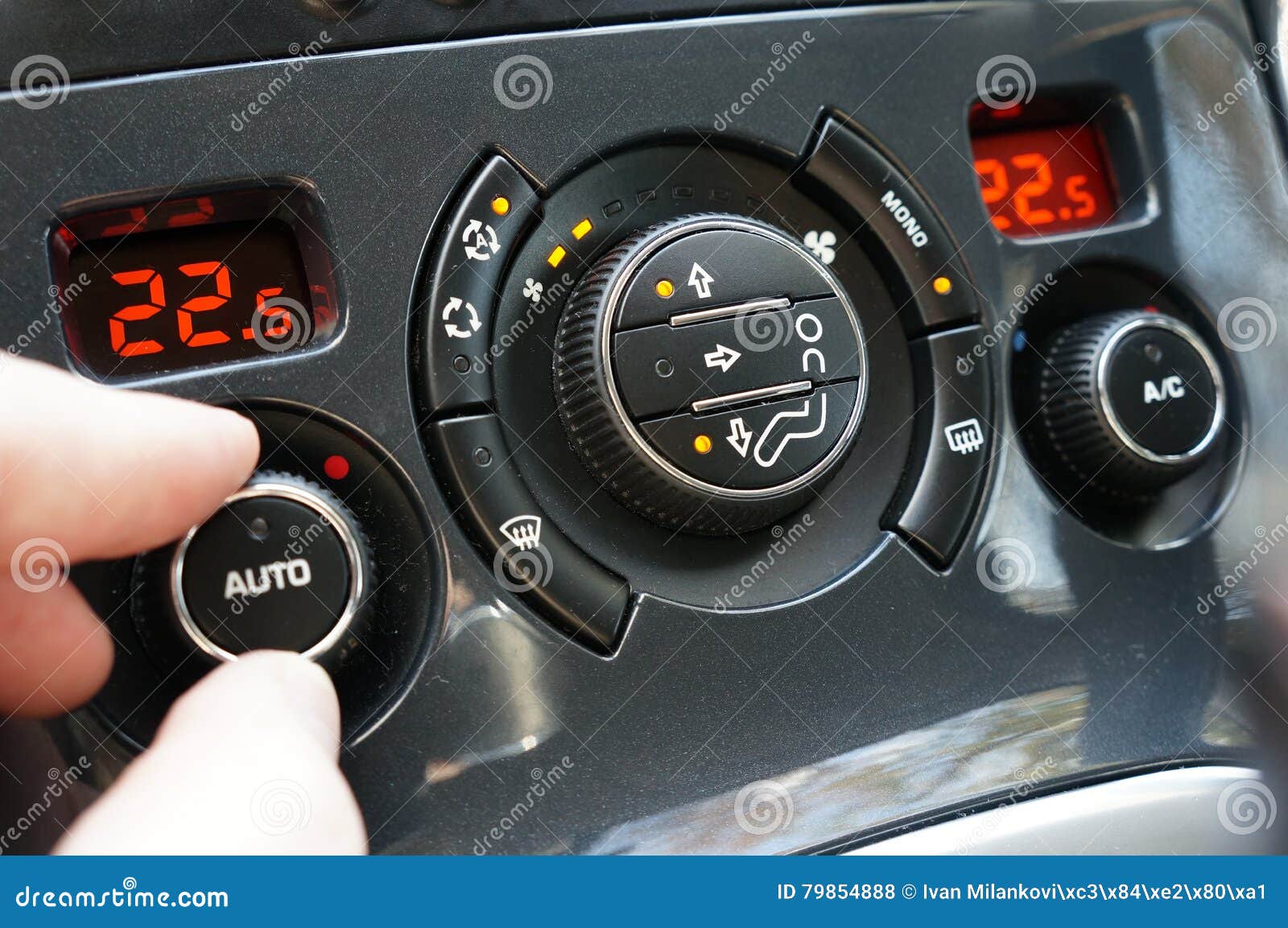 Clima Control Unit Of A Modern Car Stock Image | CartoonDealer.com ...