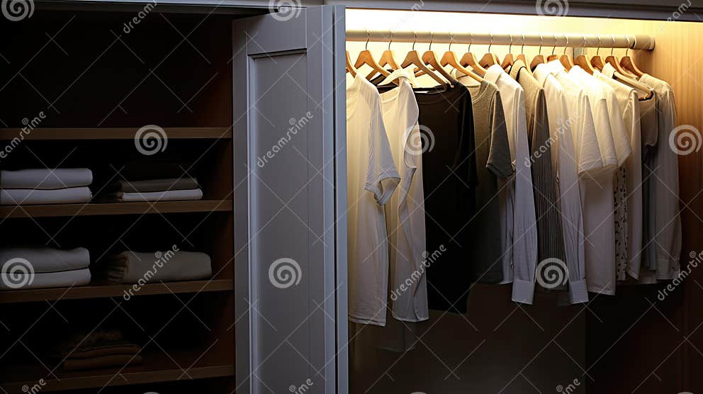 Automatic closet light stock illustration. Illustration of turning ...