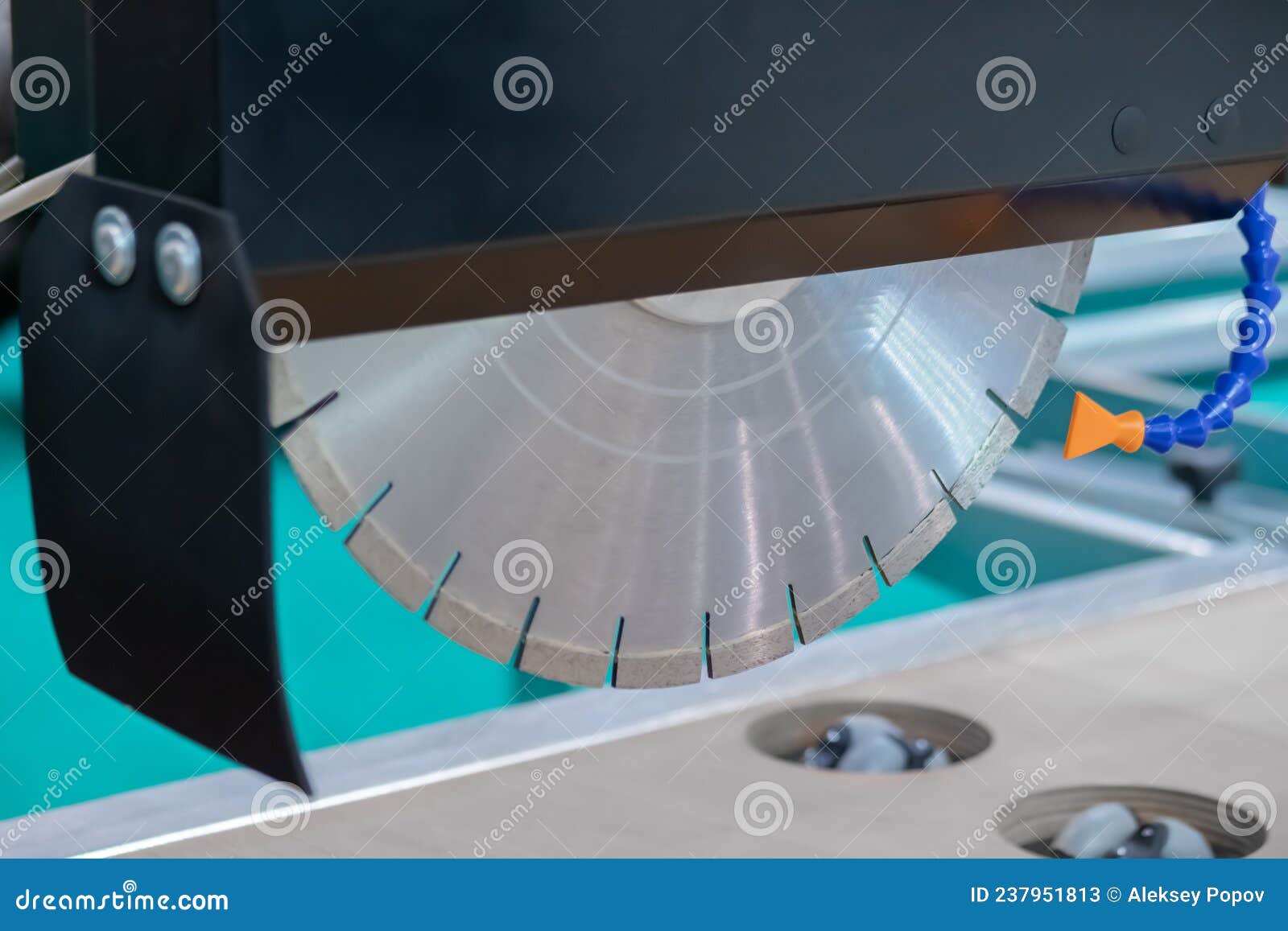 Automatic Cnc Bridge Saw - Router Cutting Profiling System Stock Image ...