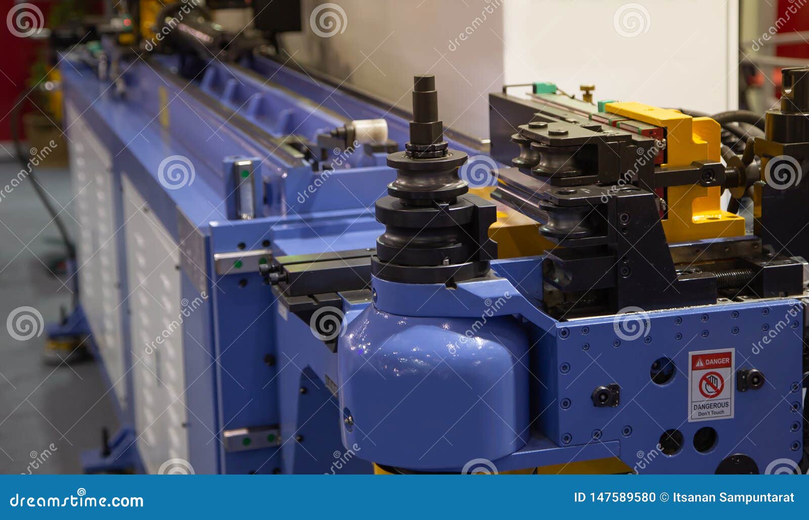 CNC 3D Pipe Bending Machine Stock Photo - Image of manufacture ...