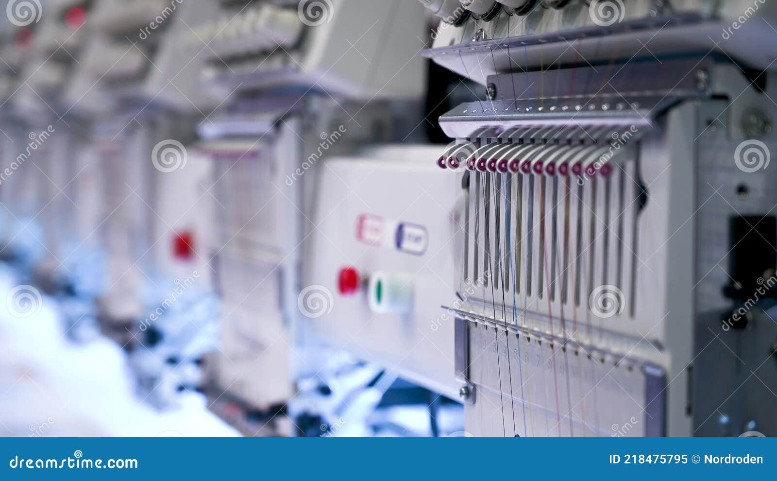 Automatic CNC Embroidery Machine during Operation Stock Video - Video ...