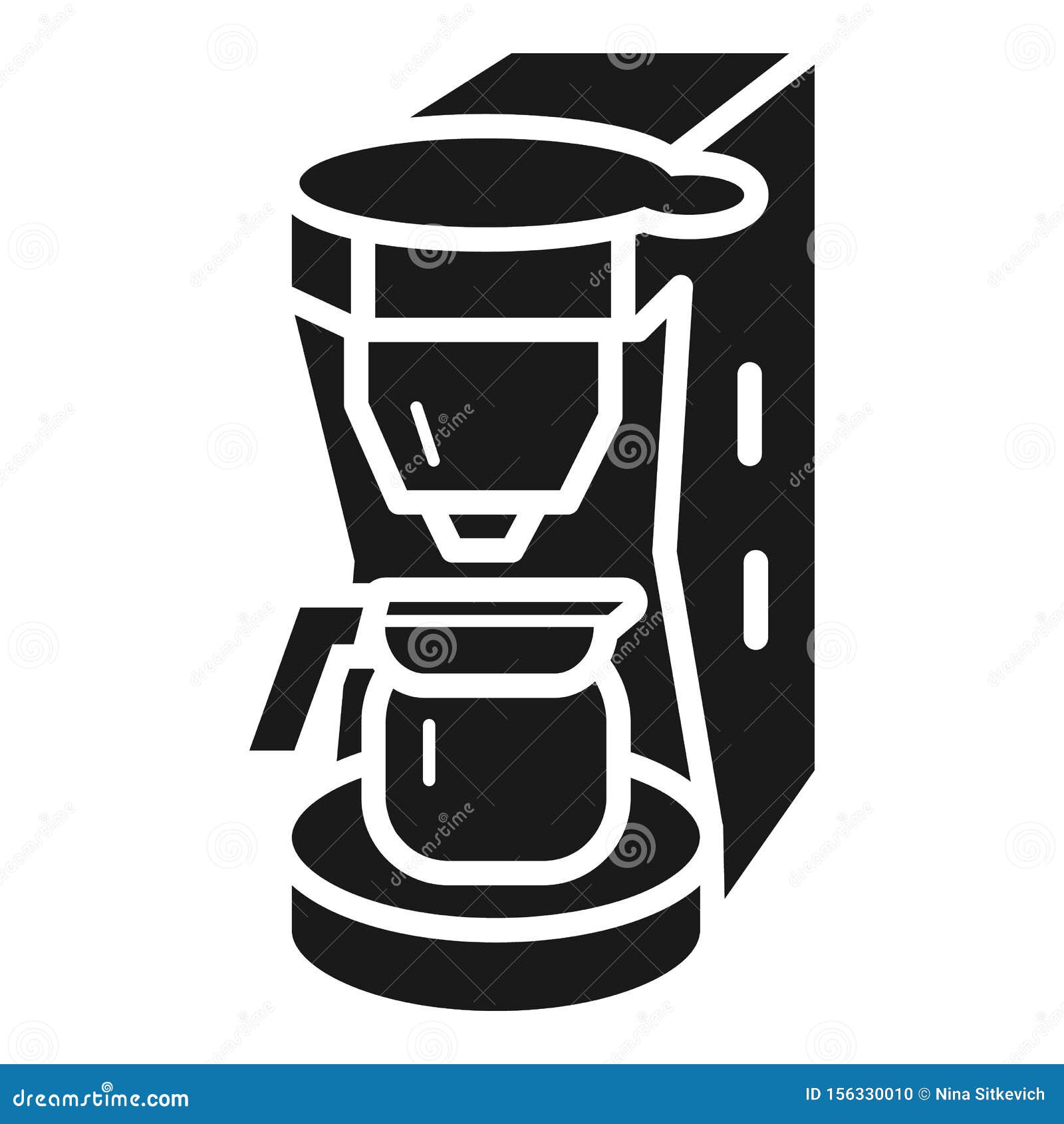 Automatic Coffee Machine Icon, Simple Style Stock Vector - Illustration ...