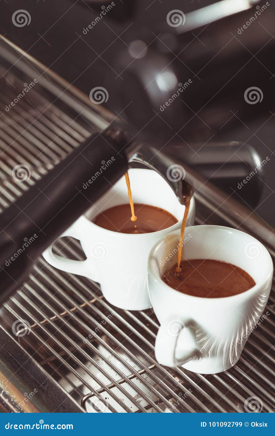 Two cups of coffee stock image. Image of modern, drink - 101092799