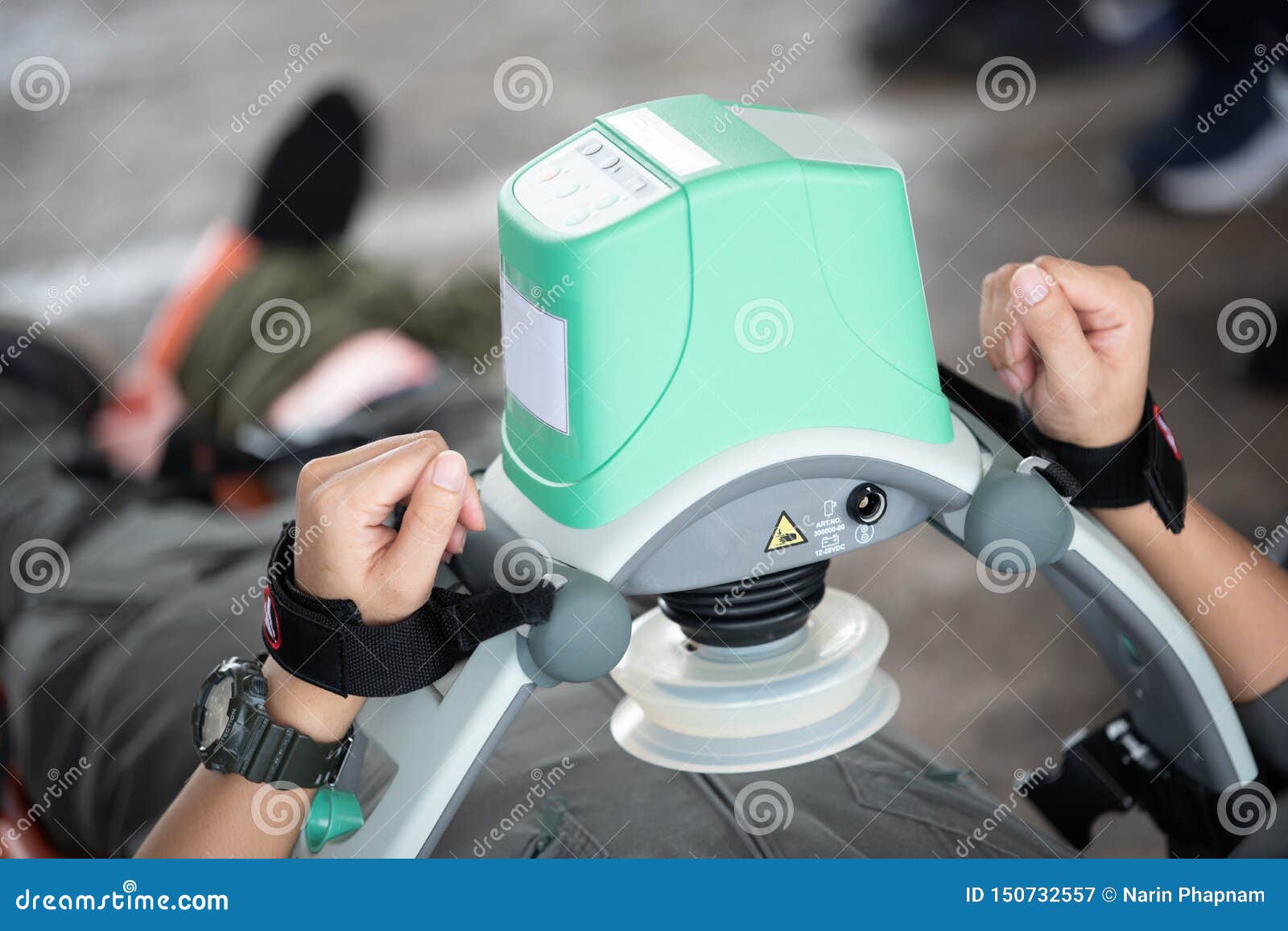 Automatic Compression Mechine CPR Stock Image - Image of assistance ...