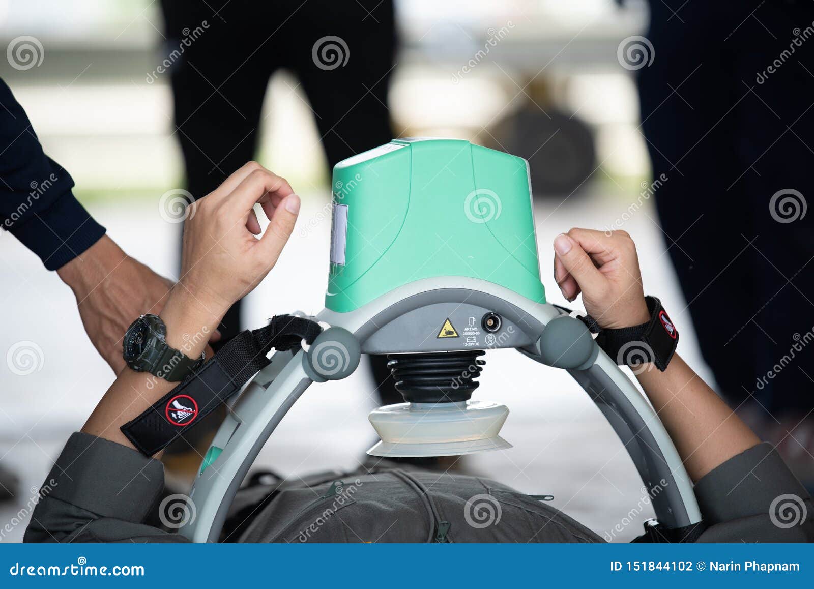 Automatic Compression Mechine CPR Stock Photo - Image of ambulance ...