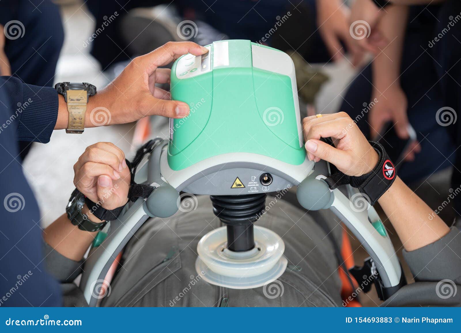 Automatic Compression Mechine CPR Stock Image - Image of chest ...