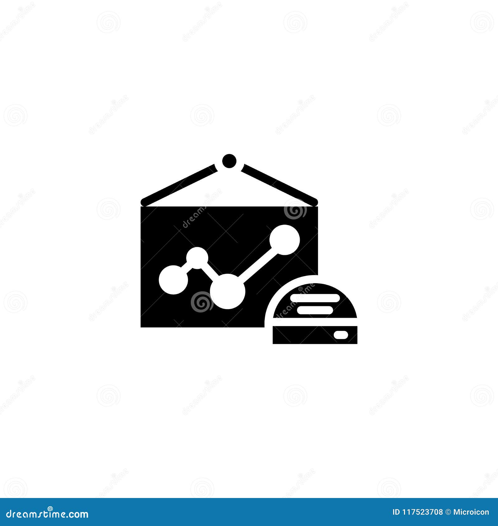 Automatic Control Black Icon Concept. Automatic Control Flat Vector ...