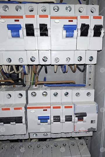 Automatic Control System, Fuses in the Electrical Panel Stock Image ...