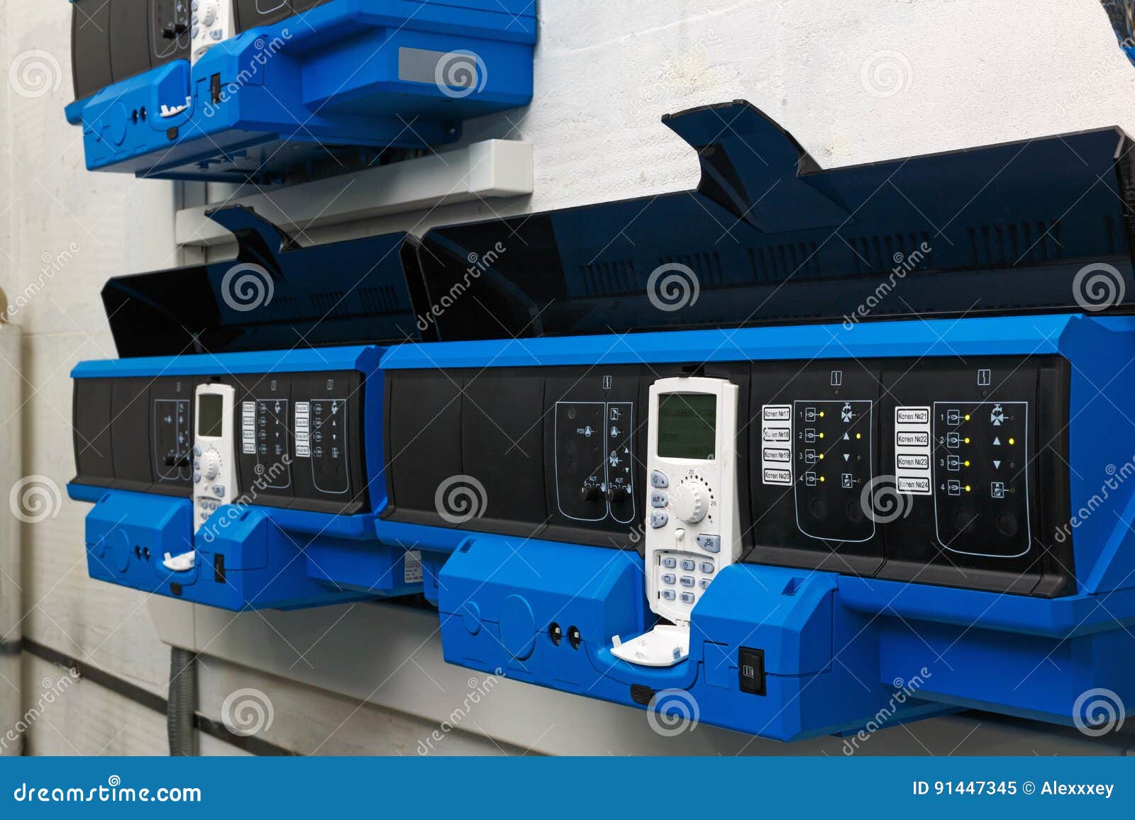 Automatic Control Units for Industrial Gas Boiler House Stock Image ...