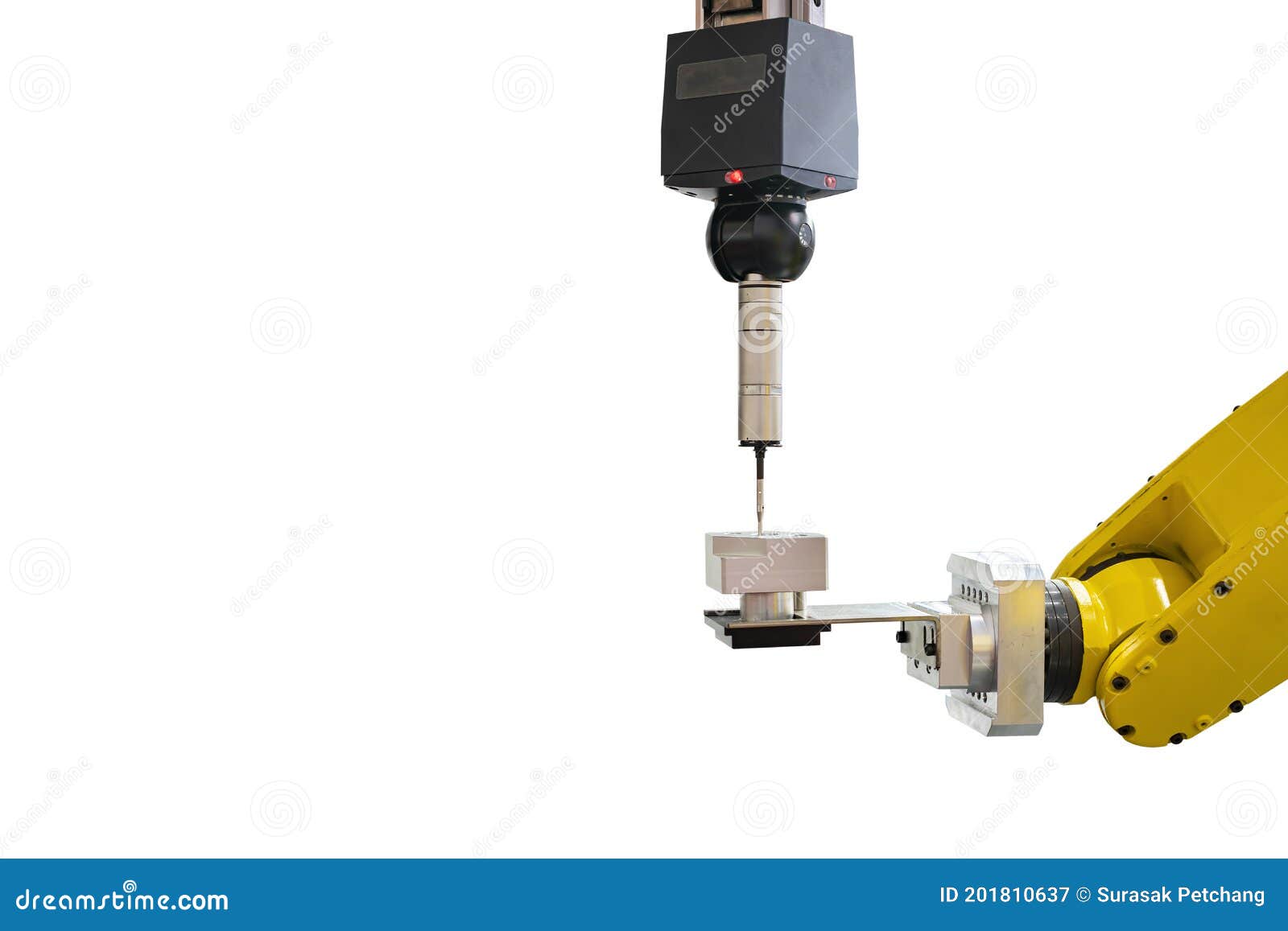 Automatic Coordinate Measurement Machine CMM during Inspection ...