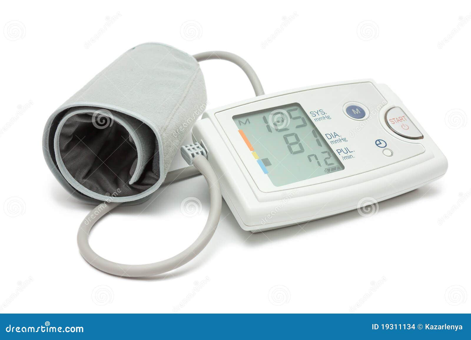Automatic Digital Tonometer Stock Photo - Image of pressure, heartbeat ...