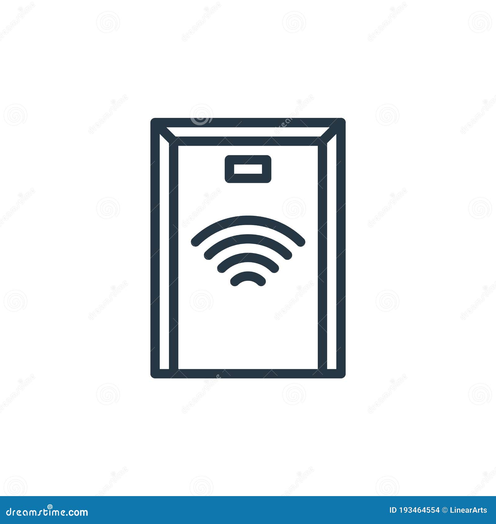 Automatic Doors Icon Vector from Smart Home Concept. Thin Line ...