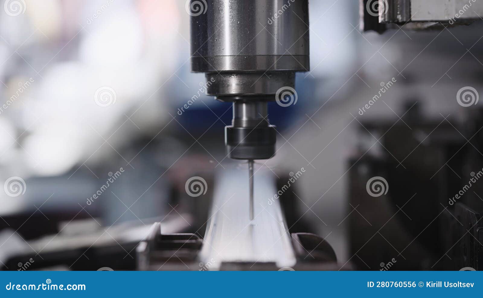 Automatic Drilling Machine with CNC Control. the Process of Creating ...