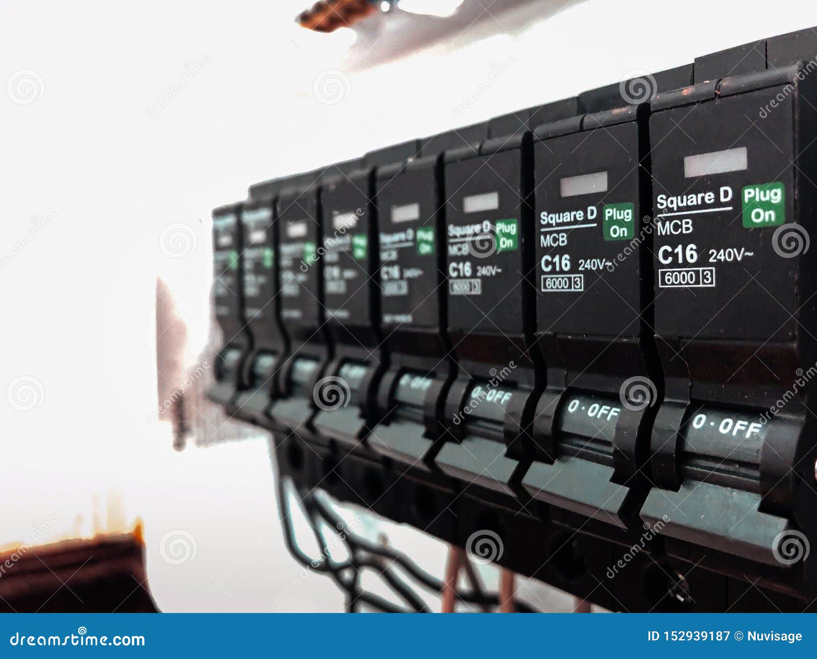 Automatic Electricity Switch Circuit Breaker Control Center Box Stock ...