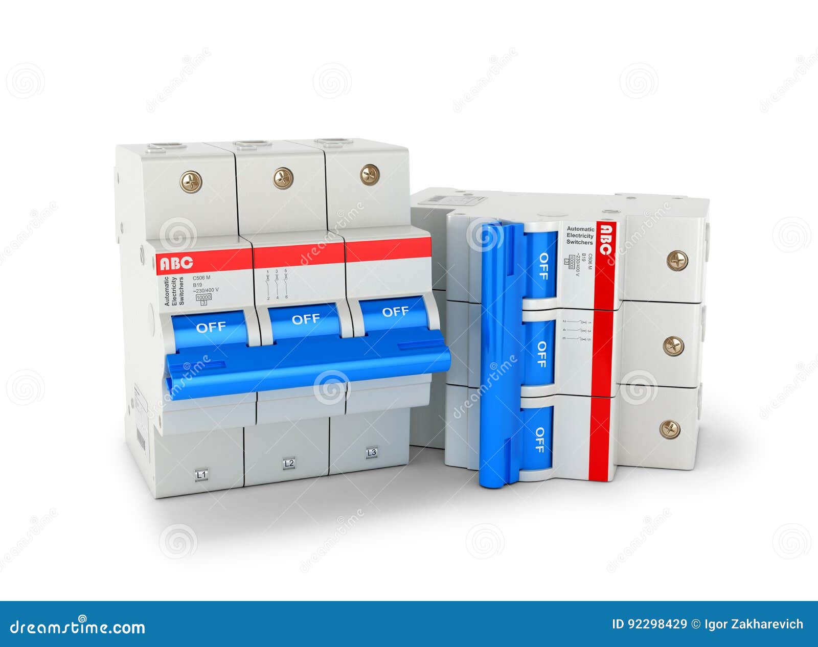 Automatic Electricity Switchers Stock Illustration - Illustration of ...