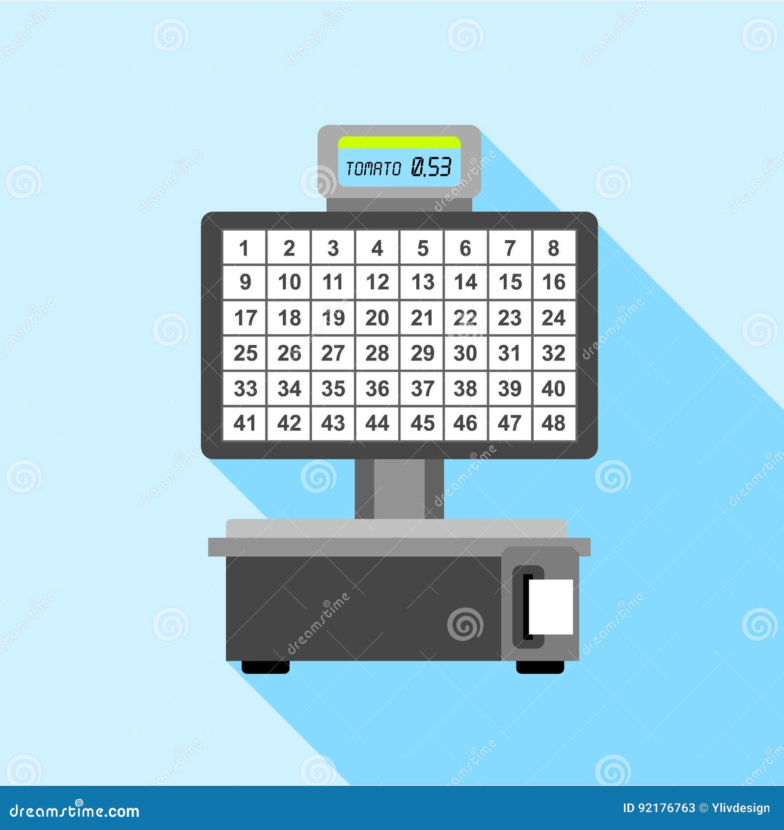 Automatic Electronic Check Printing Scales Icon Stock Vector ...