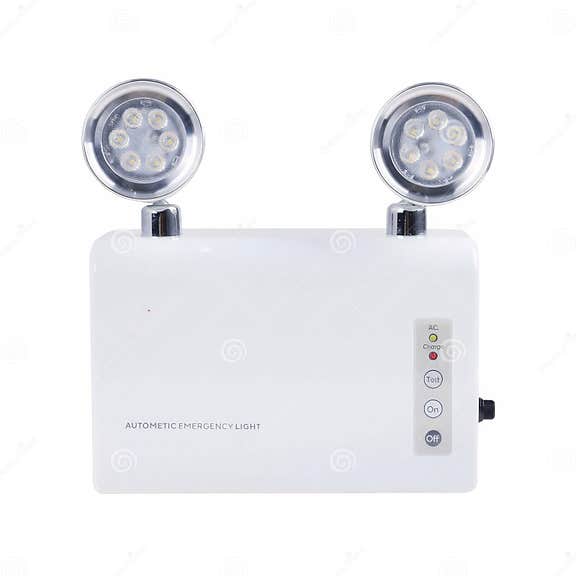 Automatic Emergency Light Isolated Stock Illustration - Illustration of ...
