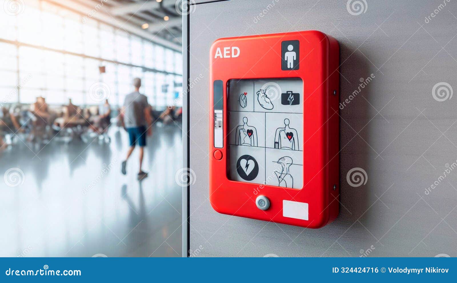Automatic External Defibrillator (AED). Generated AI Stock Illustration ...