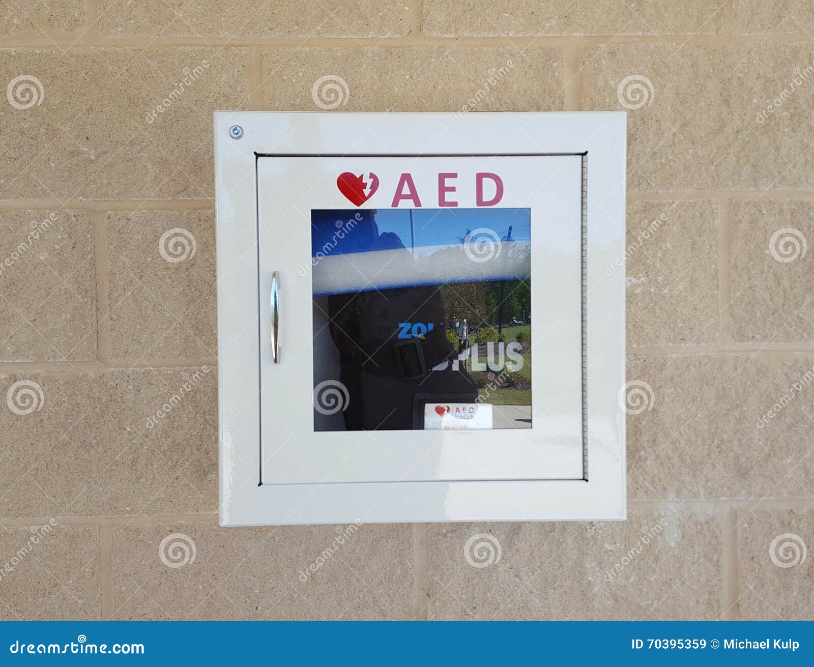 Automatic External Defibrillator At Bus Station In Lloret De Mar, Spain ...