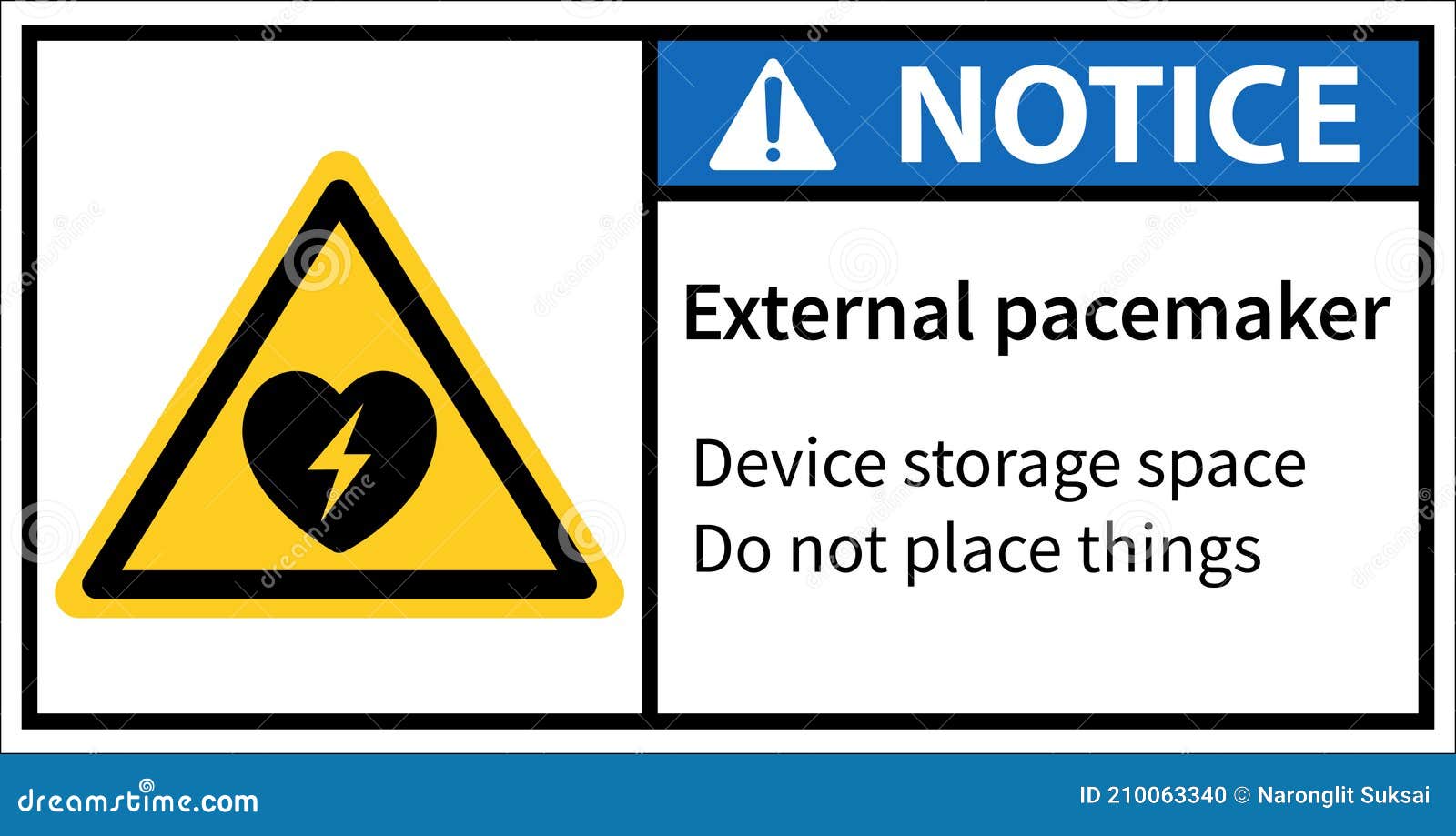 Automatic External Defibrillator. Notice Sign Stock Vector ...