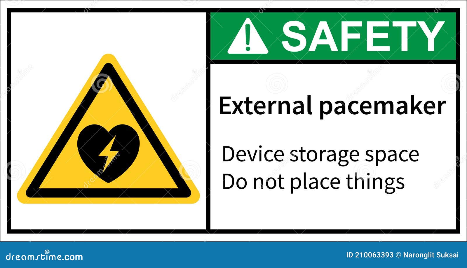 Automatic External Defibrillator. Safety Sign Stock Vector ...