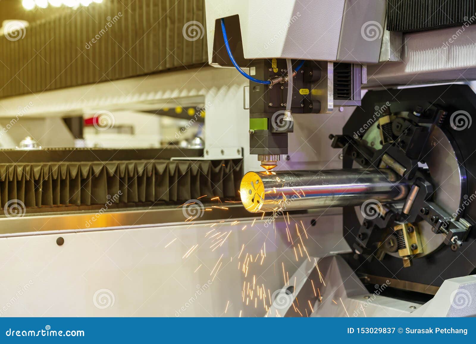 Automatic Feed and Rotate â€“ Clamp for Pipe during Work with High ...