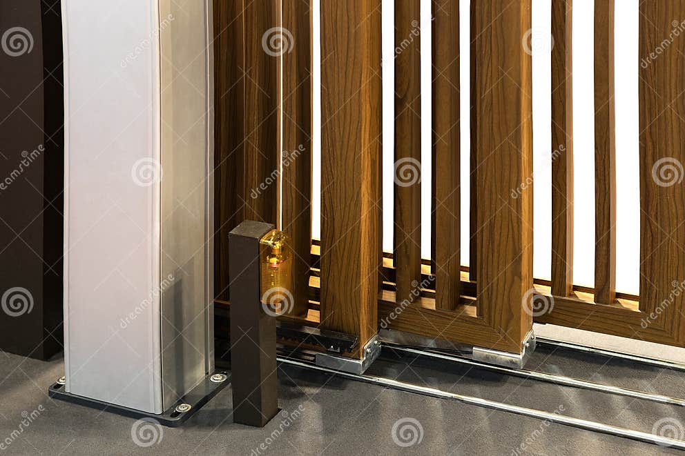 Automatic Fence Opening with Modern Remote Control Stock Image - Image ...