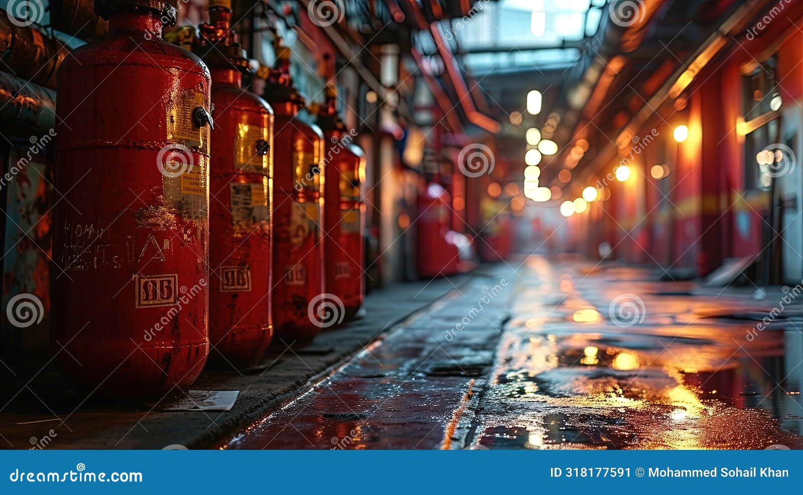 Automatic Fire Extinguishing System Gas Cylinders With Compressed Air ...