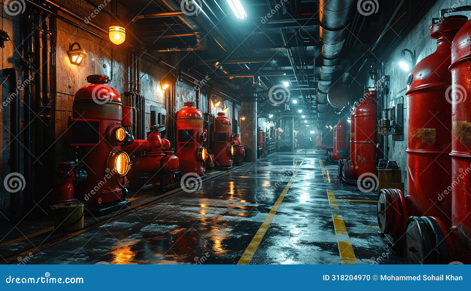 Automatic Fire Extinguishing System Gas Cylinders with Compressed Air ...