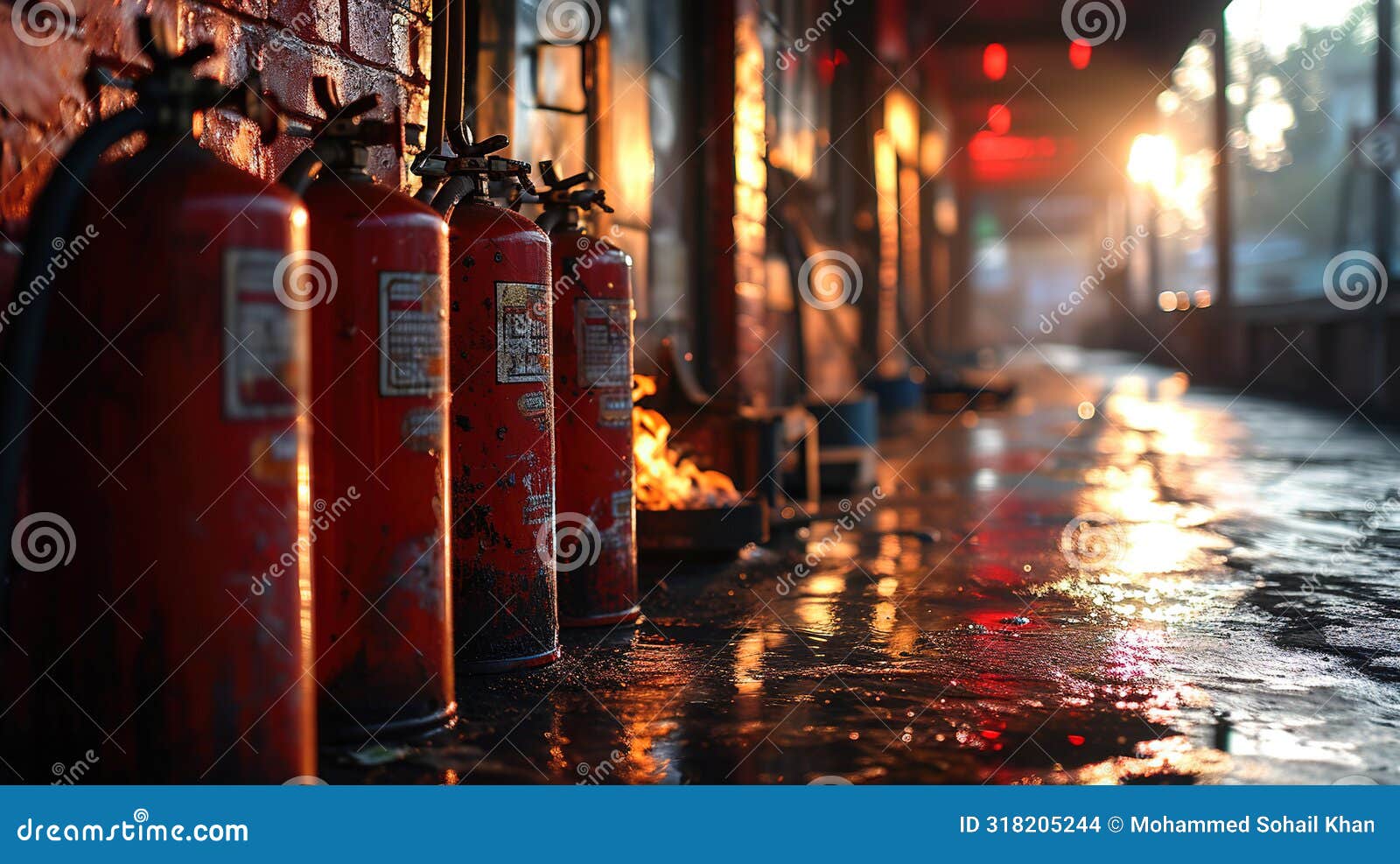 Automatic Fire Extinguishing System Gas Cylinders with Compressed Air ...