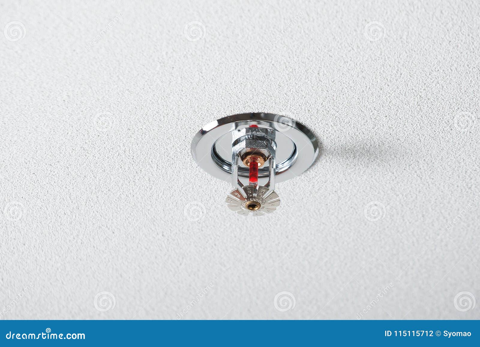 Automatic Fire Extinguishing System Sprayer Stock Photo - Image of ...