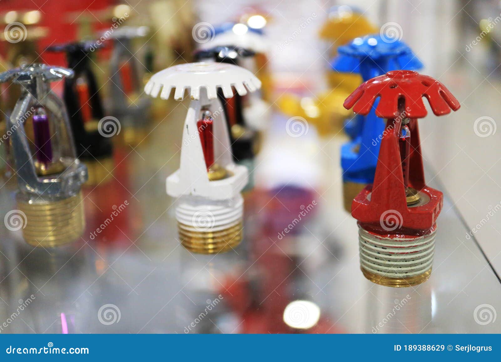 Automatic Fire Extinguishing System. Sprinkler Stock Image - Image of ...