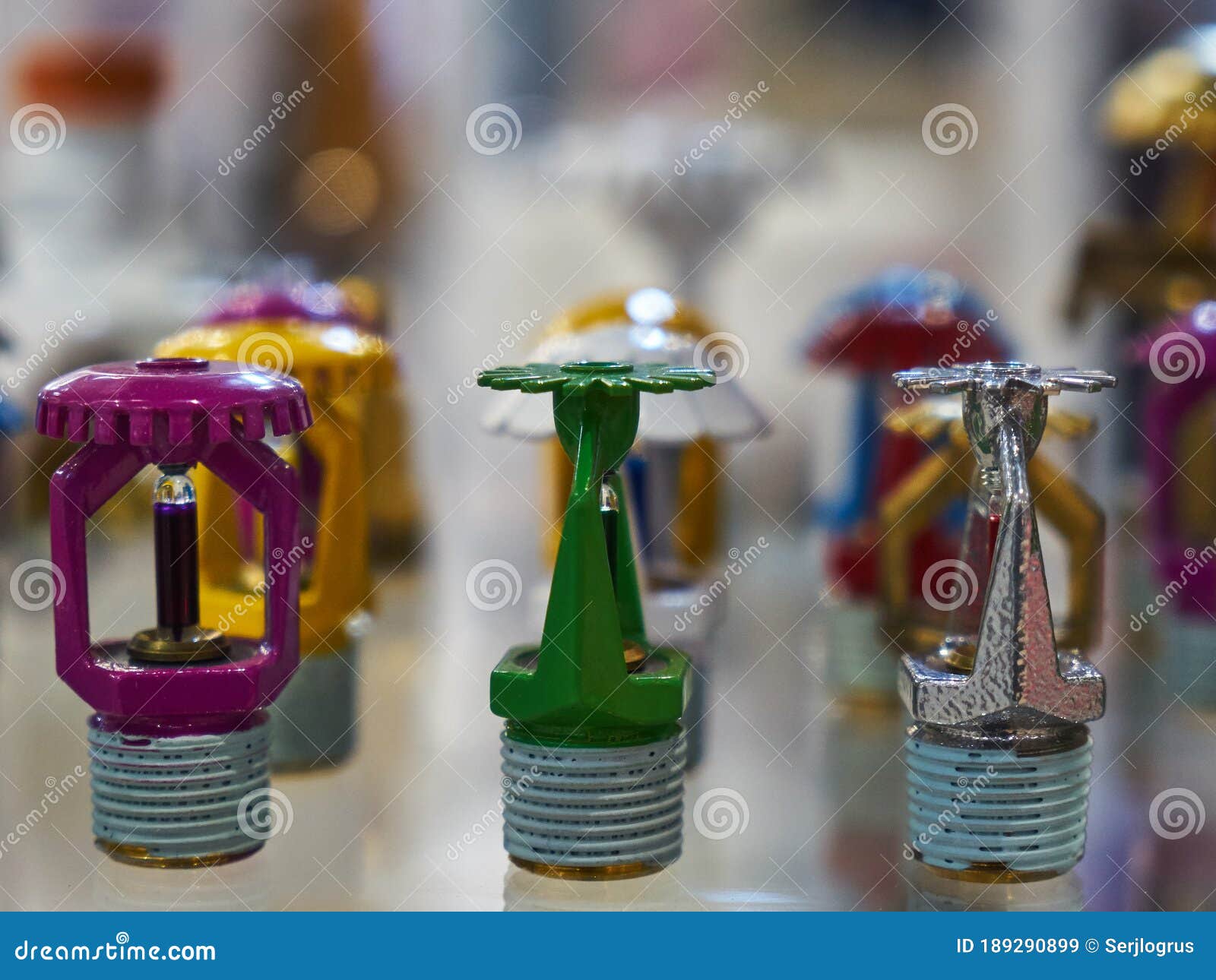 Automatic Fire Extinguishing System. Sprinkler Stock Image - Image of ...