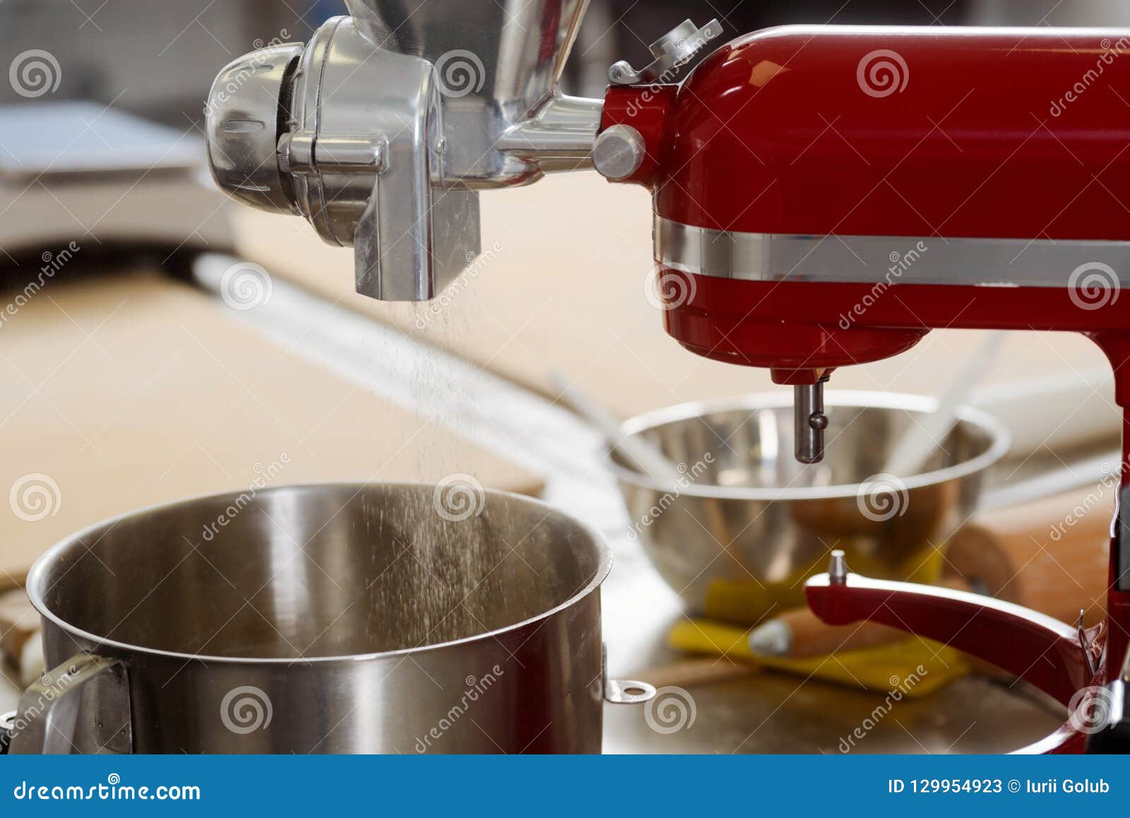 Automatic Flour Mill Machine Stock Image - Image of fresh, making ...