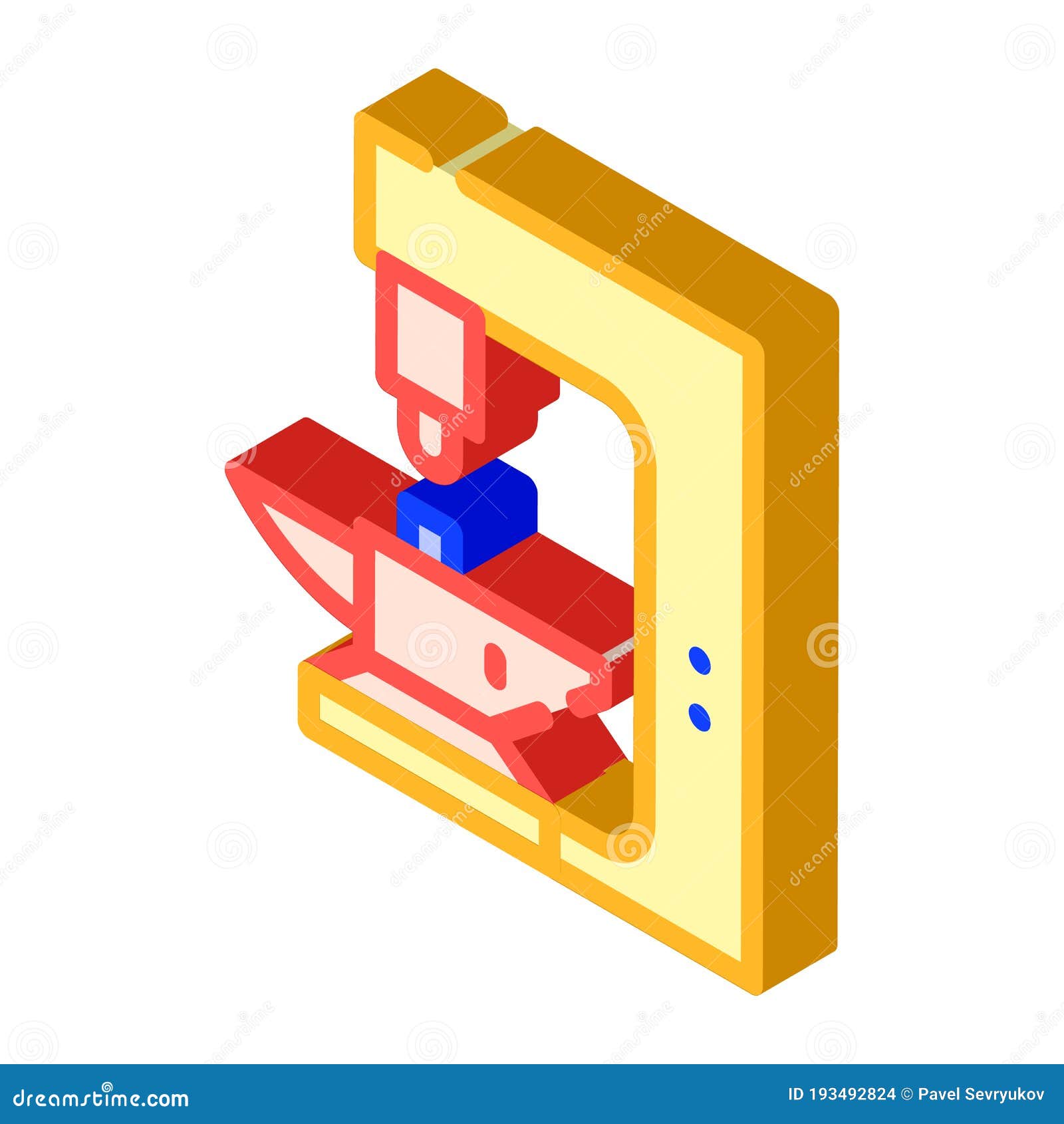 Automatic Forge Isometric Icon Vector Isolated Illustration Stock ...