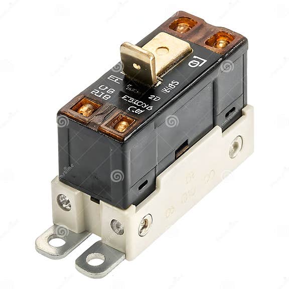 Automatic Fuse Isolated on White Background Stock Image - Image of ...