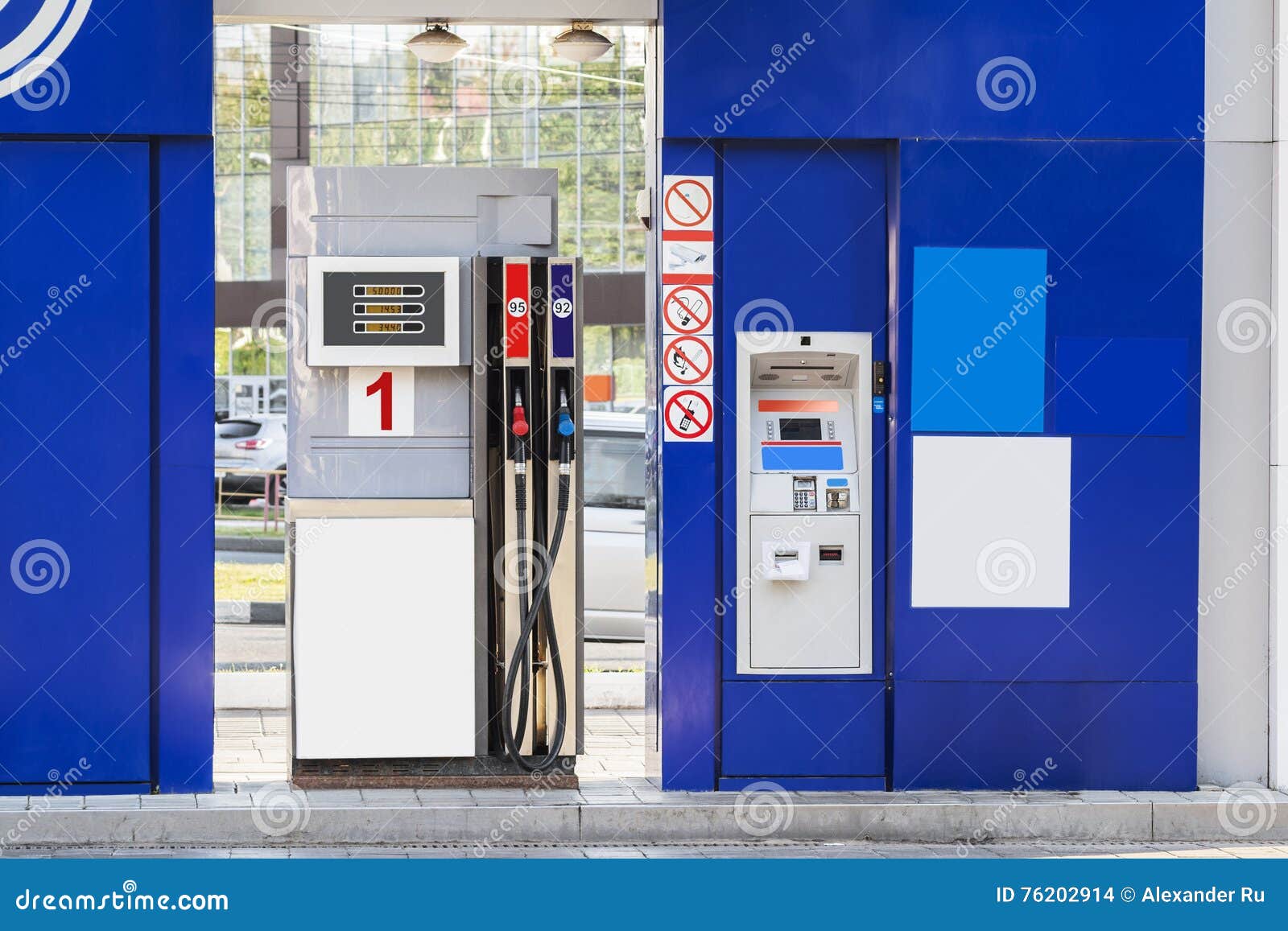 Automatic Gas Station in the City. Gas Stations without Operator ...