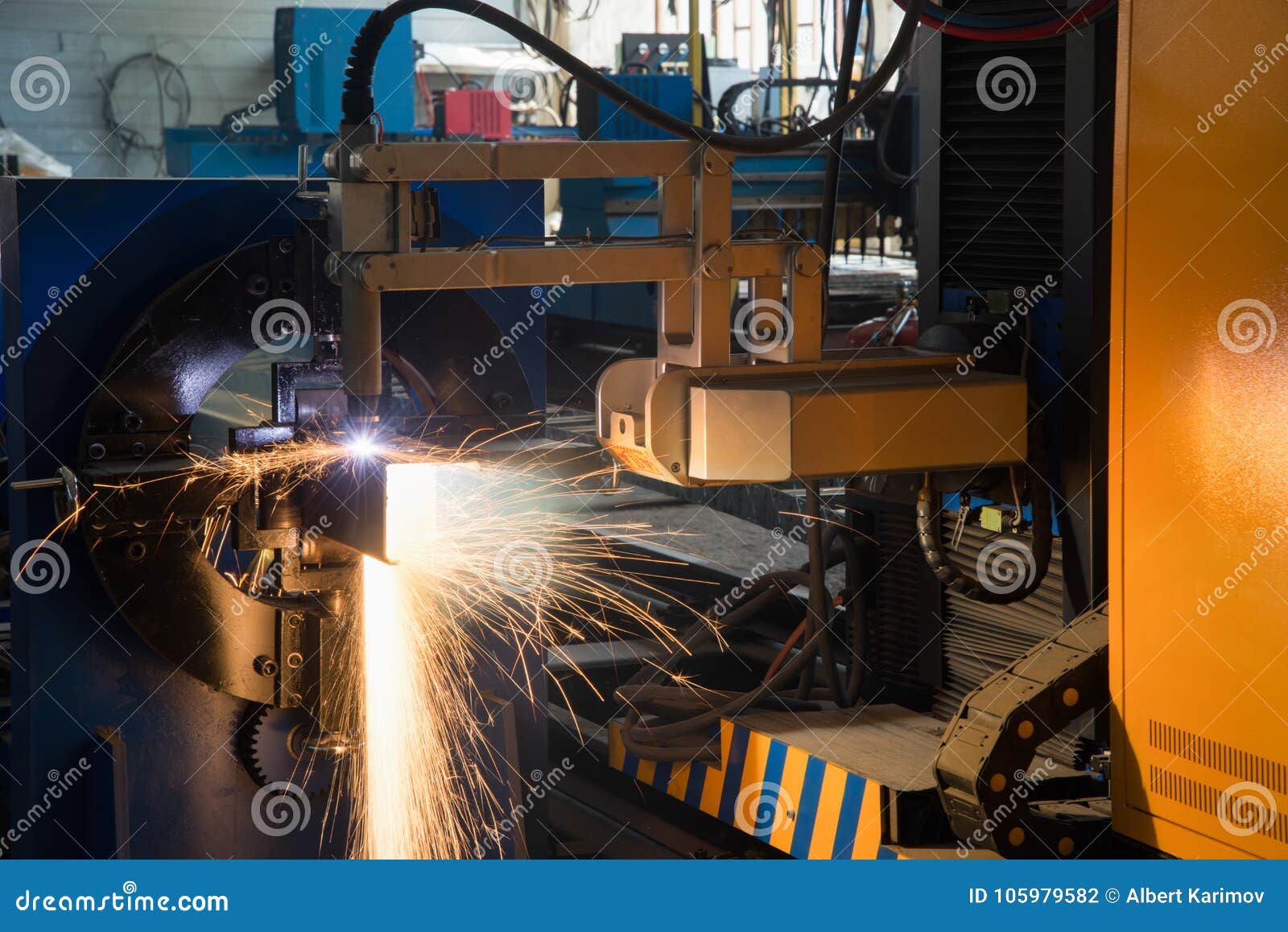 Automatic Gas-welding Machine Stock Photo - Image of manufacturing ...