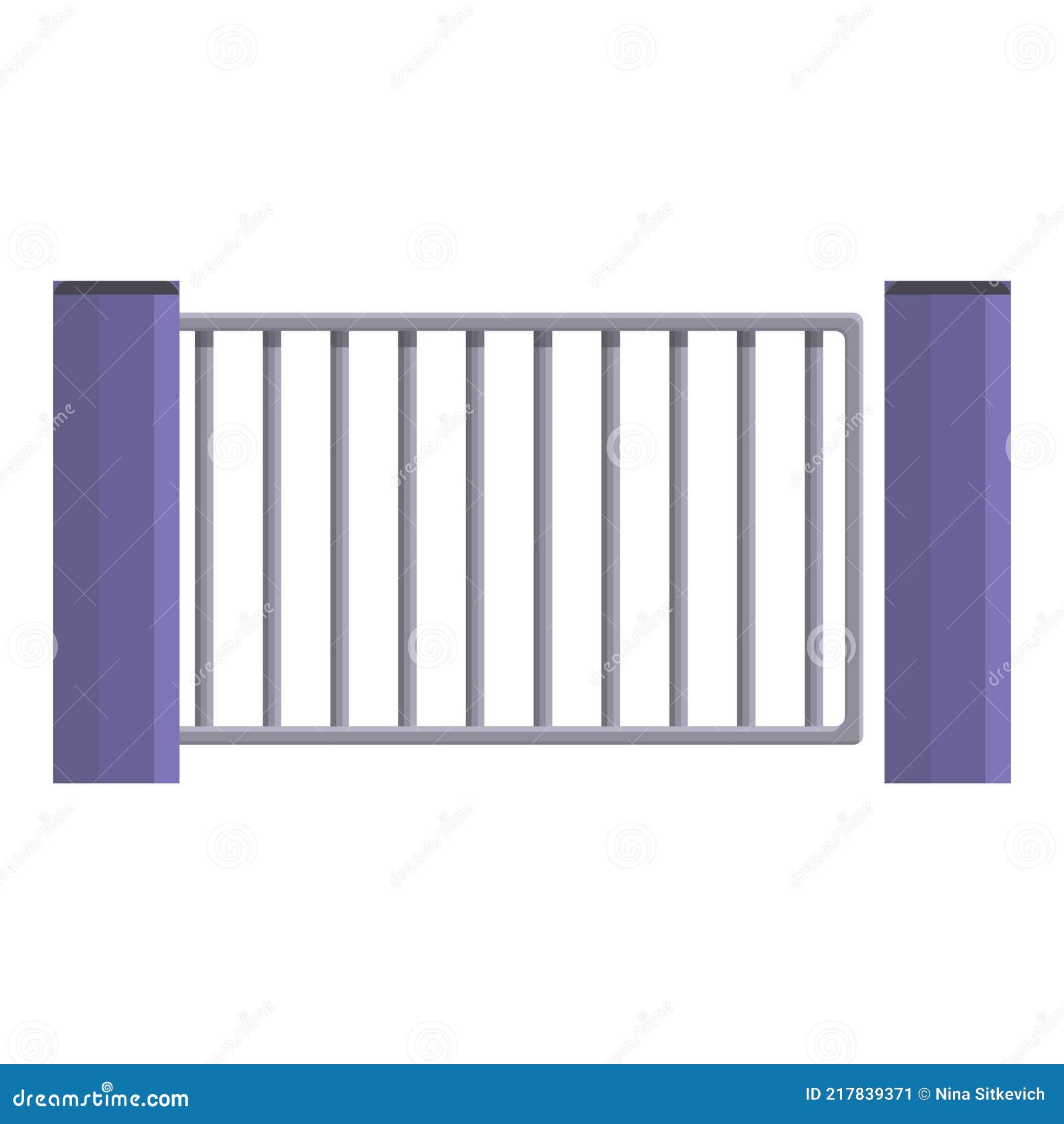 Automatic Gate System Cartoon Vector | CartoonDealer.com #93032205